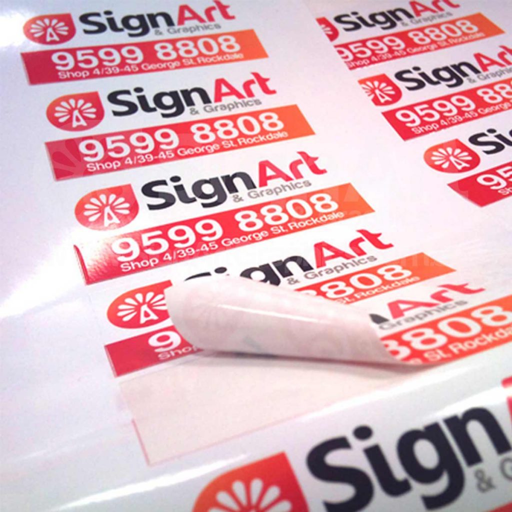 Vinyl Sticker & Labels – Sign Art & Graphics – Sign writers Sydney ...